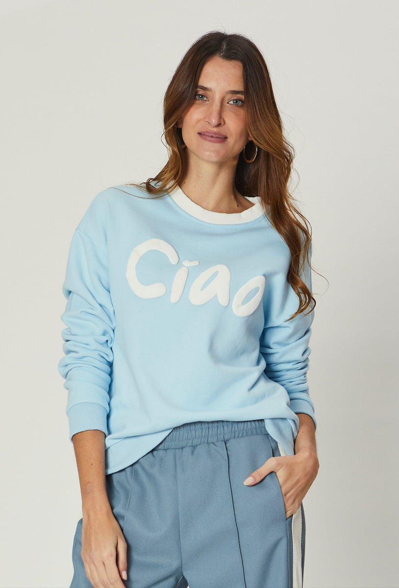 Emma Ciao Sweatshirt – Light Blue | We Are The Others